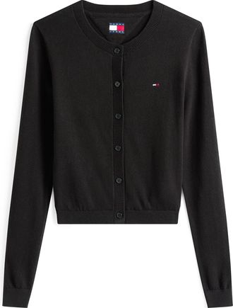 Tommy Jeans Strickjacke Flag Embroidery Slim