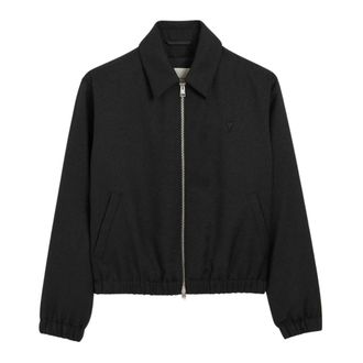 Ami De Coeur Wattierte Jacke mit Rei&szlig;verschluss - - Jackets - Herren - Schwarzk - XL
