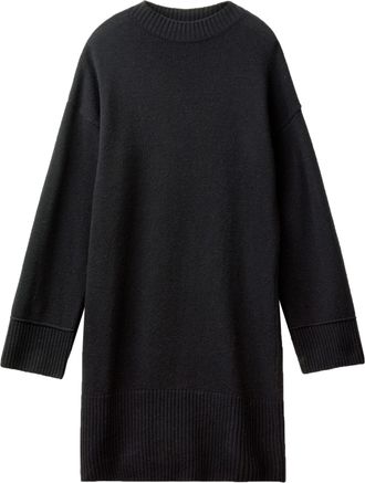 Benetton Damen 1244dv022 Kleid, Schwarz, S