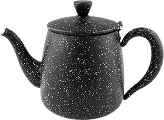 Caf&eacute; Ol&eacute; Premium Granite Th&eacute;i&egrave;re, 1360 ml, pour 7 personnes, acier inoxydable, design classique avec finition moderne en granit noir, bec verseur parfait