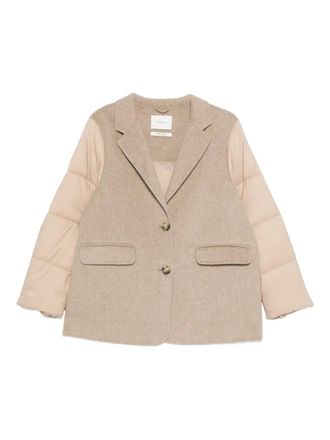 Vicolo blazer &agrave; manches matelass&eacute;es - Tons neutres