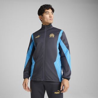 Puma Olympique de Marseille ftblNRGY+ Kapuzenjacke Herren, Kleidung, Grau, L