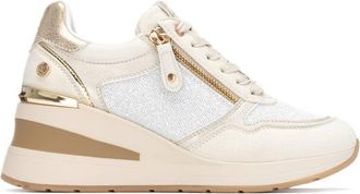 Xti Sportschuhe Sneaker Damen Beige - Bequeme und vielseitige Schuhe - Casual Mode - Modell 14437901 (Gr&ouml;&szlig;e 37)