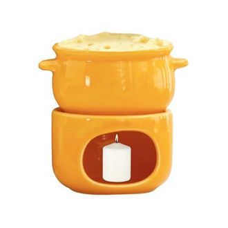 Generic gifyym Tasse &Agrave; Fondue Chocolat - Tasse &Agrave; Fondue Chocolat | Ensemble De Pots Chauffe-beurre En C&eacute;ramique | Tasses &Agrave; Chocola Avec Fourchettes Pour Fondu