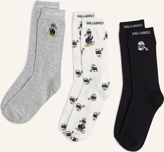 Karl Lagerfeld Disney X Kl 3er-Pack Socken schwarz