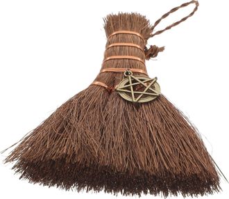 Amosfun Besen Anh&auml;nger Halloween Besen Ornament Miniatur Wicca Ritual Besen Auto H&auml;ngeornament Rollenspiel Besen Mini Zauberer Besen Mini Altar Besen Hallowee