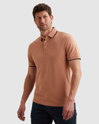 PME Legend Poloshirt PME LEGEND Short sleeve polo stretch pique, Herren, Gr. 4XL, rose dawn, Jersey, Obermaterial: 96% Baumwolle, 4% Elasthan, regular fit normal