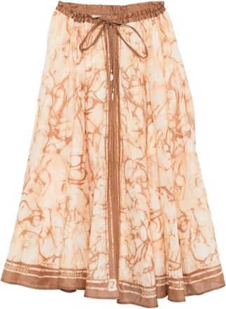 Zimmermann Femme, Jupes, Multicolore, Taille: 38 FR Midi Skirt