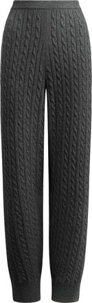 12 Storeez pantalon Rye en maille torsad&eacute;e - Gris
