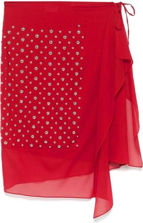 Dries Van Noten Femme, Jupes, Rouge, Taille: 36 FR Midi Skirts