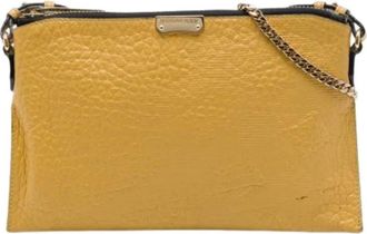 Burberry Sac bandouli&egrave;re Pre-owned - Femme - Pre-owned - Jaune - Taille: ONE Size