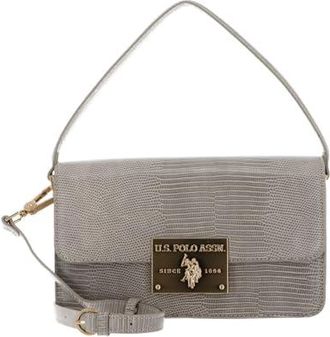 U.S.Polo Association sac de soirée sac à main Winton Flap Handle Bag Beige Lizard