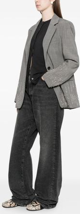 Golden Goose Sequin-Embellished Wool Blazer - Grey