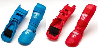 Kamikaze Fuß- und Schienbeinschützer kombiniert (RFEK Approved) blau, Größe XL