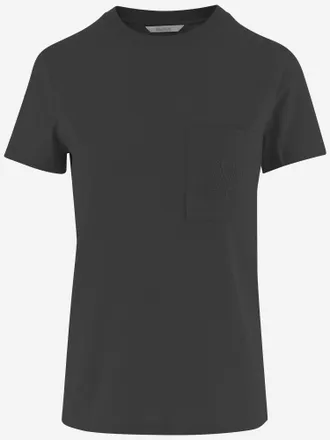 Max Mara Womens Cotton T-Shirt Grey T-Shirts & Jerseys