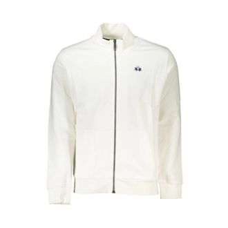 La Martina Eleganter wei&szlig;er Fleece-Sweatshirt Regular Fit - - Sweatshirts & Hoodies - Herren - Wei&szlig; - XL
