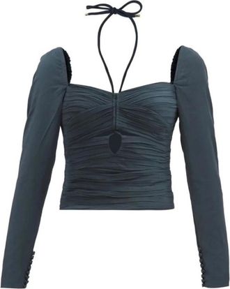 Self Portrait Femme, Tops, Gris, Taille: 38 FR Halter Neck Top