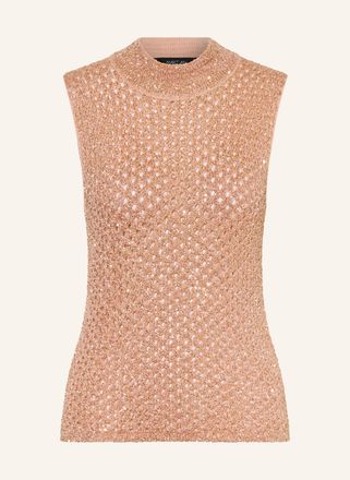 Marc Cain Stricktop Mit Pailletten rosa