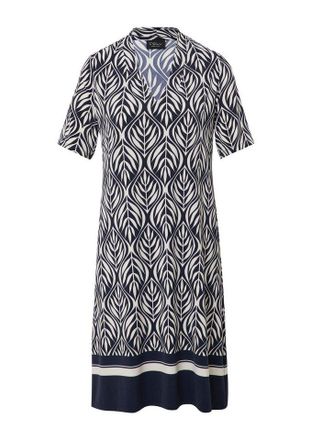 s.Oliver Midikleid Kleid Kurzes Jerseykleid mit V-Ausschnitt