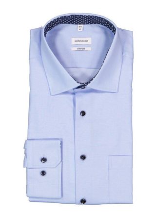 Seidensticker Seidensticker Herren Hemd blau Baumwolle