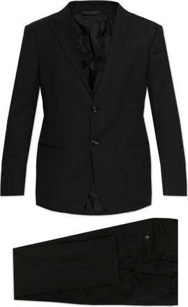 Giorgio Armani Veste en laine Super 160s Ligne Soho - Homme - Costumes - Noir - Taille: L