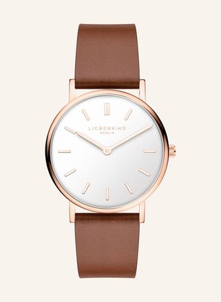 Liebeskind Liebeskind Armbanduhr Aus Echtleder braun