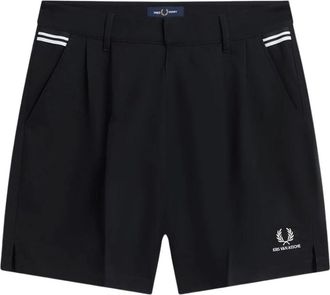 Fred Perry Homme, Shorts, Noir, Taille: W36 Pantalons