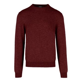 Bomboogie Homme, Pulls, Rouge, Taille: S Pull ras du cou en laine m&eacute;rinos teinte &agrave; froid