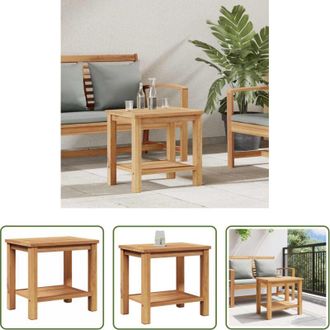vidaXL vidaXL Couchtisch Garten - Couchtisch Braun 50 x 35 x 45 cm Teak-Massivholz