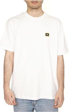 CAT Cat, Homme, Tops, Blanc, Taille: XL Maglietta Girocollo