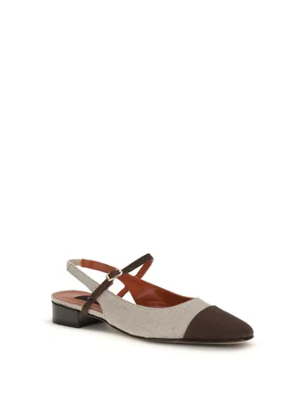 Carel Womens Oceano Ballerinas Beige-Brown Beige/brown Flat Shoes