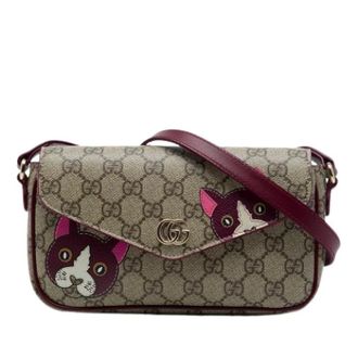 Gucci Sac bandouli&egrave;re vintage en toile Pre-owned - Femme - Pre-owned - Beige - Taille: ONE Size