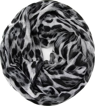 Glamexx24 Damen Loop Schal Leopard Muster Langschal Schlauchschal Tuch Loopschal M&auml;dchen Animal Print Tuch