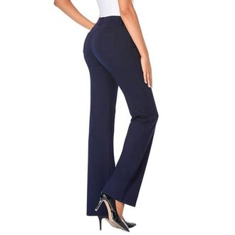 Generic Nouveau Pantalon dHiver &Eacute;l&eacute;gant pour Femmes 2025 Pantalon Habill&eacute; Extensible pour Femmes avec Poches Tall Petite Regular pour le Travail Professionnel