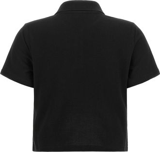 Saint Laurent Cotton Piqu&eacute; Polo Shirt - Black