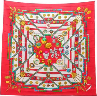 Herm&egrave;s 20th Century Petite Main Silk Scarf scarves - Mehrfarbig
