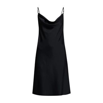 Versace Medusa Safety Pin Cowl Neck Dress - - Dresses - Damen - Schwarzk - S