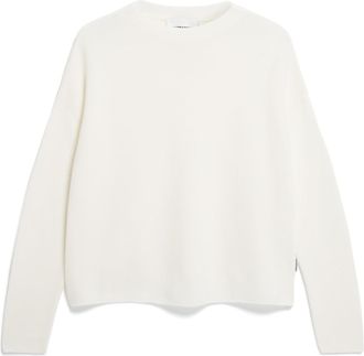 Armedangels Damen Pullover aus Bio-Baumwolle MERINAA Loose Fit Light Oatmilk