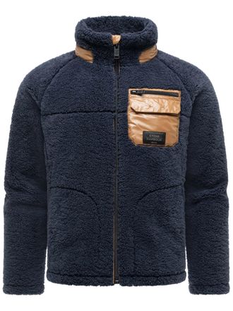 Stone Harbor Herren Teddyjacke Sorees - Sherpa-Fleeceblouson mit Steppfutter