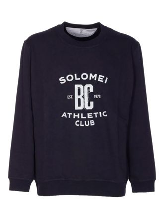 Brunello Cucinelli Athletic Club Sweatshirt mit Print - Blau