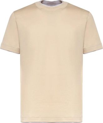 Eleventy Homme, Tops, Beige, Taille: XL T-Shirt