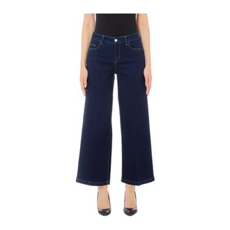 Liu Jo Denim Wide Cropped Jeans - - Jeans - Damen - Blau - W32