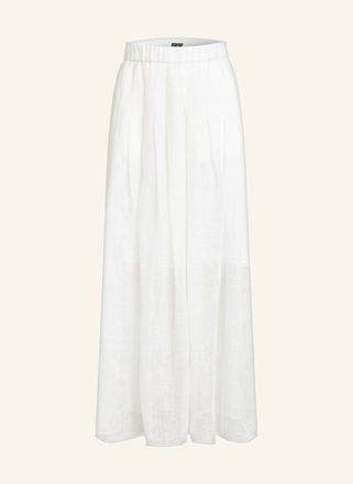 Iris Von Arnim Iris Von Arnim Faltenrock Florie Aus Leinen weiss