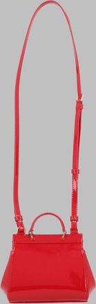 Dolce & Gabbana Girls Shoulder Bag Patent Leather Red Calf