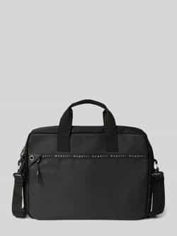 Bugatti Laptoptasche mit Label-Prints Modell Blanc Delight