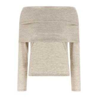 Max Mara Femme, Pulls, Beige, Taille: 38 FR Pull en cachemire l&eacute;ger