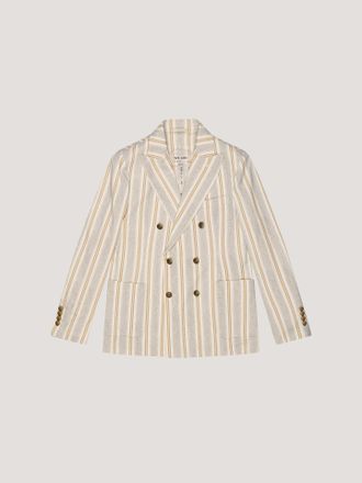 Circolo 1901 Fancy striped double-breasted Stone Fancy Striped / 48