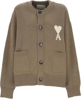 Ami Femme, Pulls, Vert, Taille: 36 FR Cardigan
