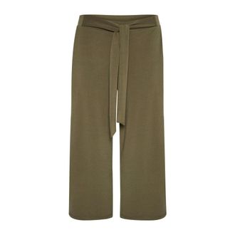 Kaffe Pantalon court Grape Leaf avec ceinture - Femme - Pantalons - Vert - Taille: 46 FR
