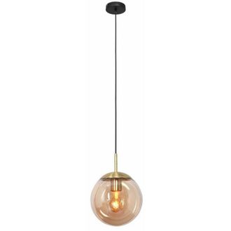Steinhauer [NEUWERTIG] B-Ware Steinhauer Bollique 25 Pendelleuchte H&auml;ngeleuchte Amberglas Messing 1 Flammig